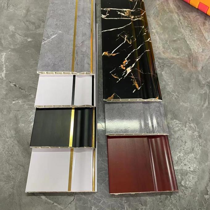 White PVC Skirting Line Moisture Resistance For Home Hotel Restaurant