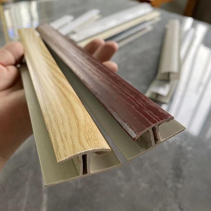 Moisture Resistant White Solid PVC Skirting Board 60*12*2400mm