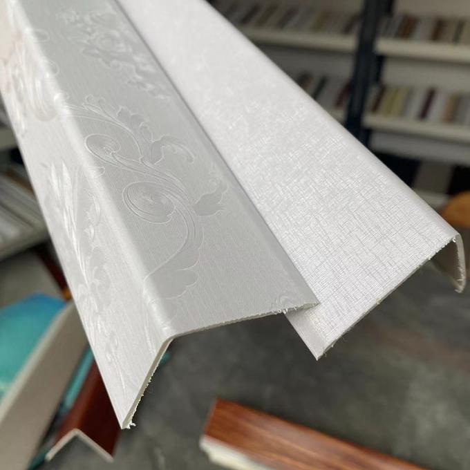 Wall Decorative Material Rectangle Fireproof SPC Skirting Board Glue ...