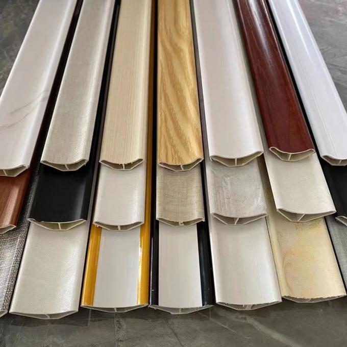 Villa Decorative Lines Laminate Flooring PVC Skirting Board 500g/M