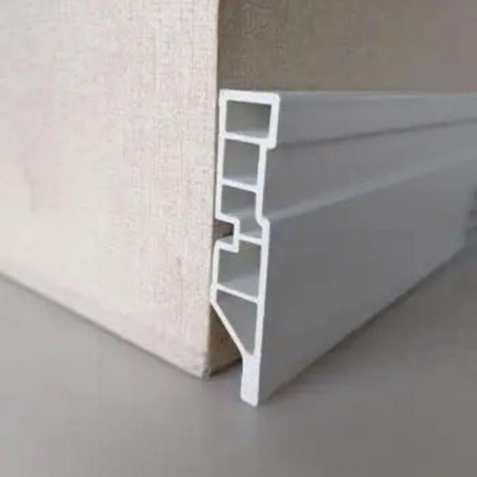 Rectangular WPC Skirting Laminate Floor Skirting 80*16*2000mm