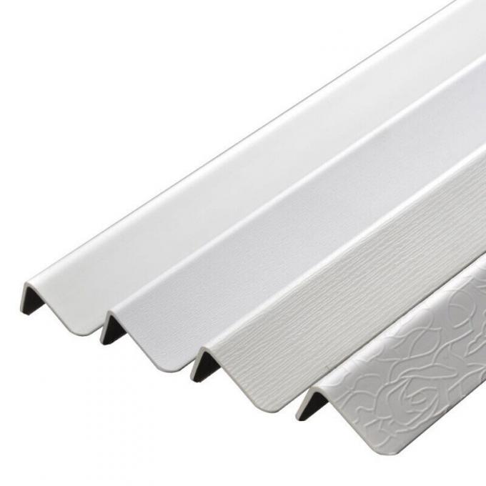 White PVC Skirting Board Laminate Floor Skirting Trim crack resistant